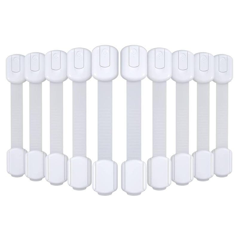 10 Pack Baby Proof Cabinet Latches, Childproof Drawer Latches with 6 ...