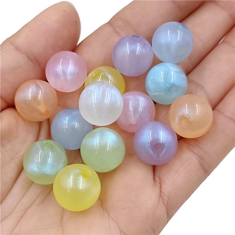 10 pcs Luminous shimmer 16 mm round beads glow in the dark beads ...