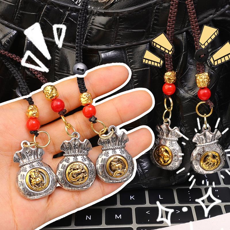 Creative Chinese Zodiac Animal Keychain Rotating Twelve-Year - TikTok ...
