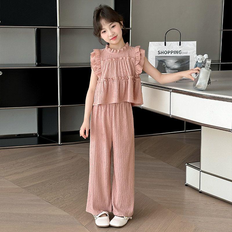 Sut Musim Panas Gadis, Ketibaan Baru, Lengan Bercelah, Baju Anak ...