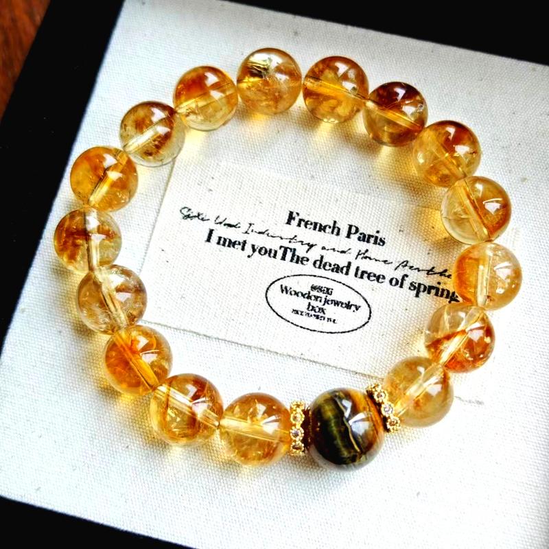 Jinba Fortune Natural Yellow Crystal Yellow Pagoda Crystal Tiger ...