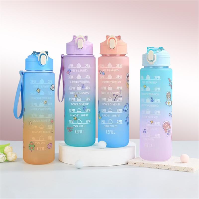 Botol Air, Kapasiti 900ml, dengan Straw, Kalis Bocor, Reka Bentuk ...