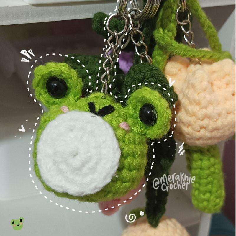 Crochet Mini Frog Keychain - TikTok Shop Philippines