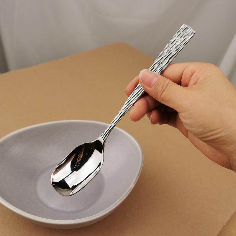 Japanese 18-10 stainless steel dining spoon, dessert spoon, stylish ...