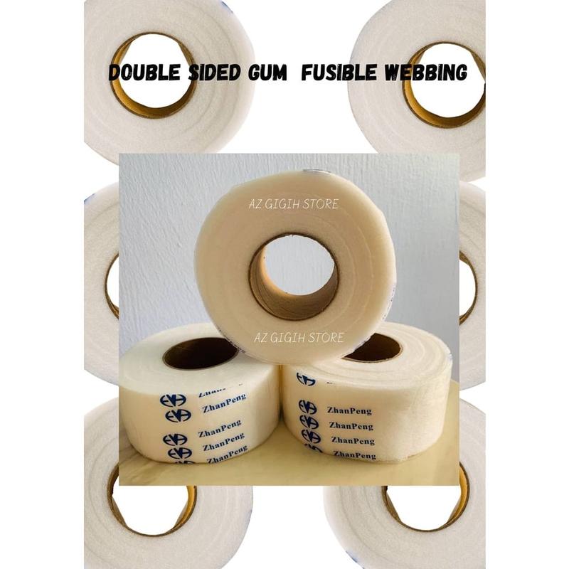 Pita Pelekat 1Roll 50meter ++/ Double Sided Gum / Fusible webbing Tape ...