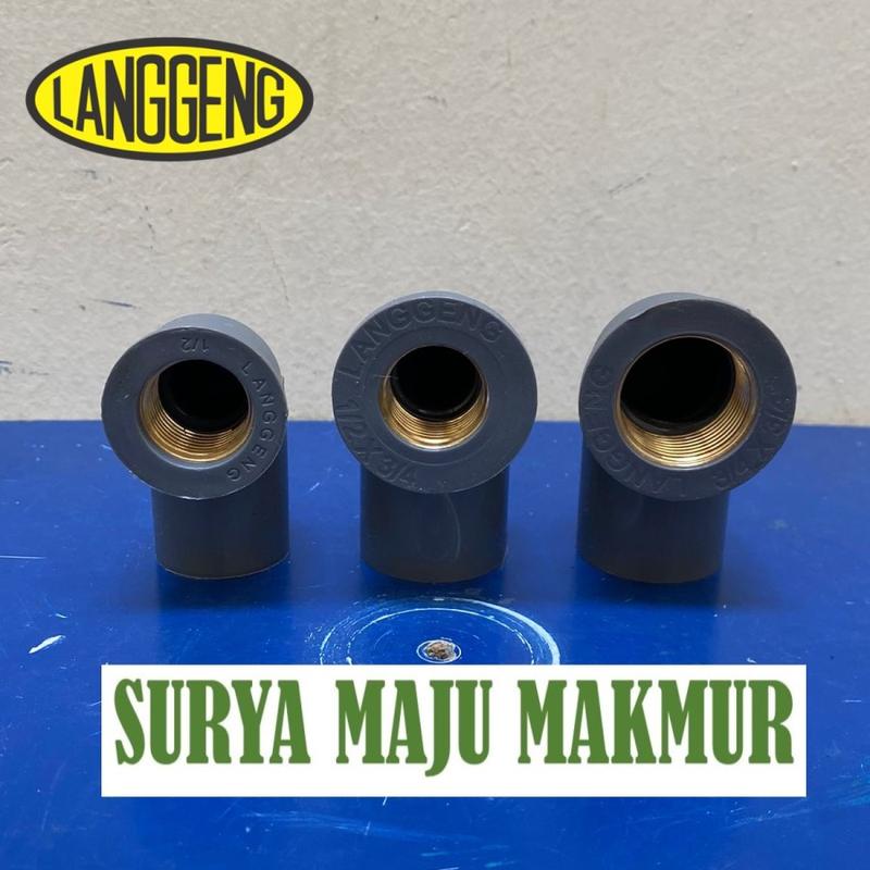 KENI DRAT DALAM KUNINGAN 1/2" 3/4" 1/2" 1" KENI PVC KUNINGAN - Shop ...