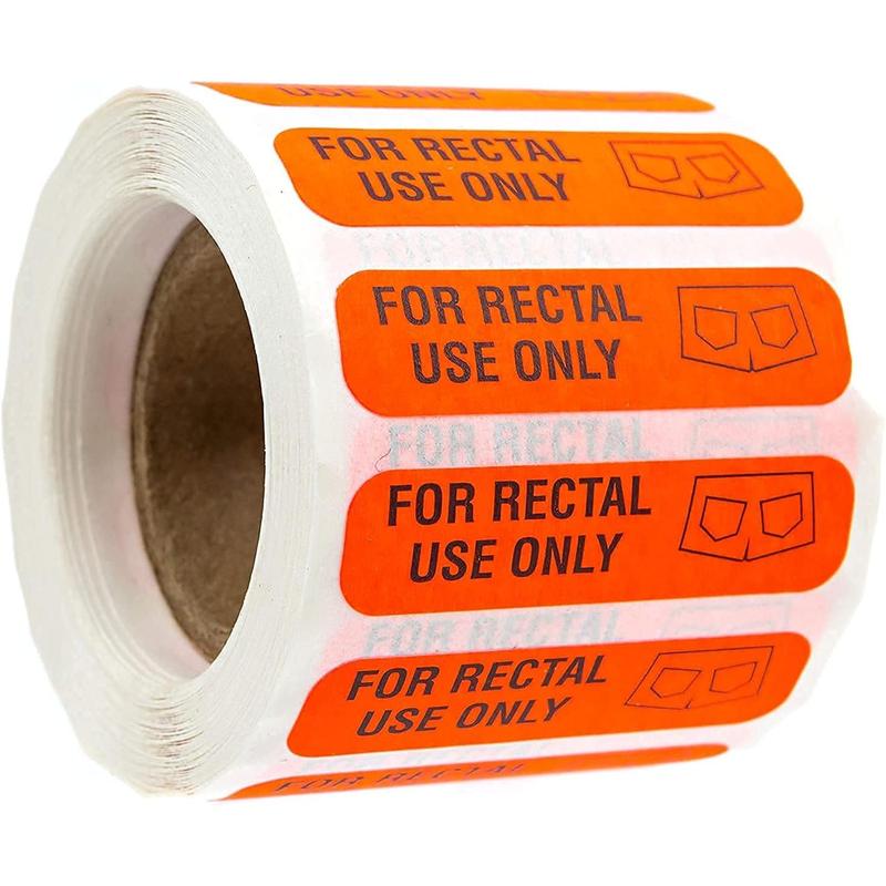 Red for Rectal Use Only Stickers / 500 Small Labels / 0.375" - TikTok Shop