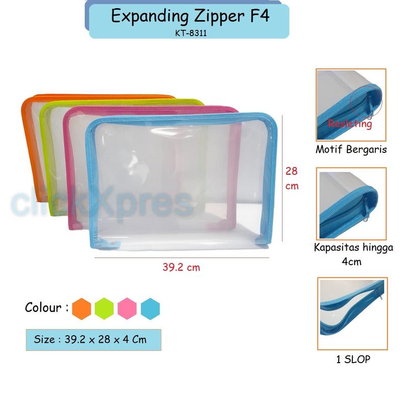 Map Zipper F4 / Map Sleting / Map Resleting Zipper Bag 8311 - Shop ...