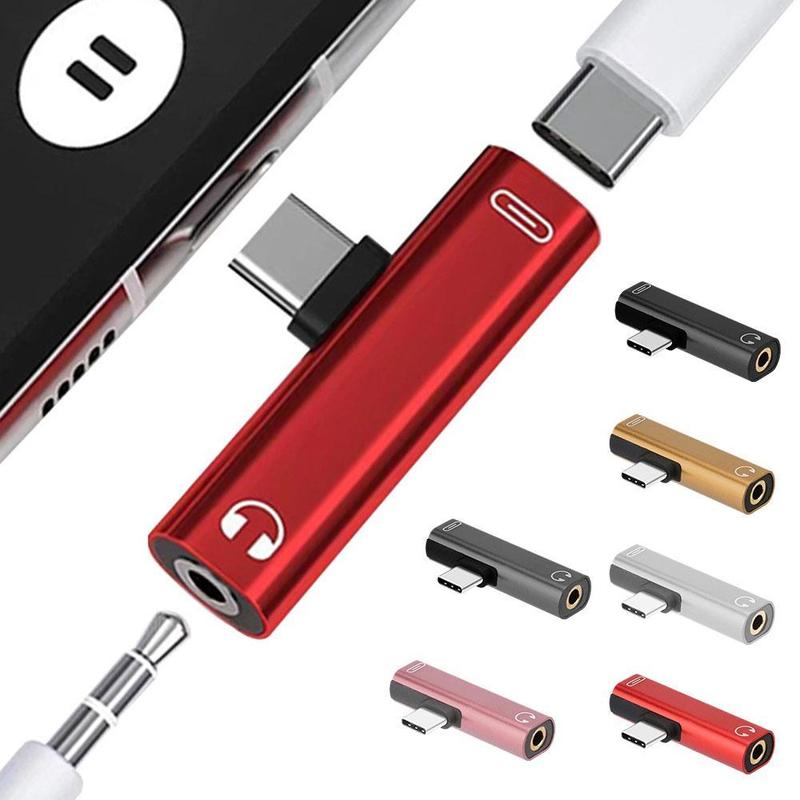 6 Color Options for Tshaped 2in1 USBC Audio Jack and Chargin - TikTok ...