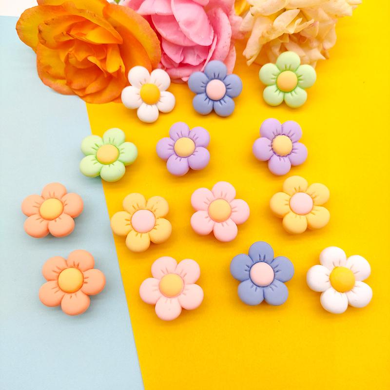 Flower Jibbitz Sunflower Series Hole Shoes Jibbits Ornament Shoe ...