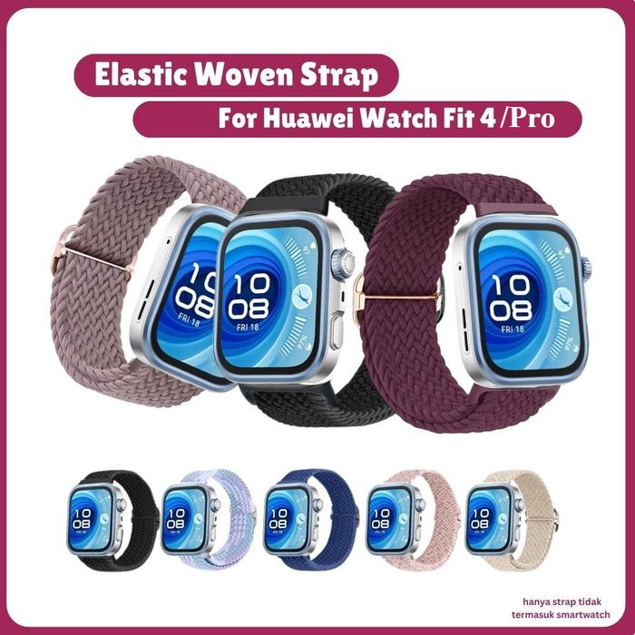 Promo Elastis Woven Strap For Huawei Watch Fit 4 Huawei Watch Fit 4 Pro ...