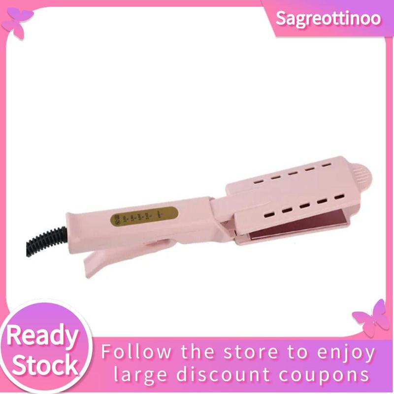 Professional Wide Plate Ionic Flat Iron Adjustable Temperature - TikTok ...
