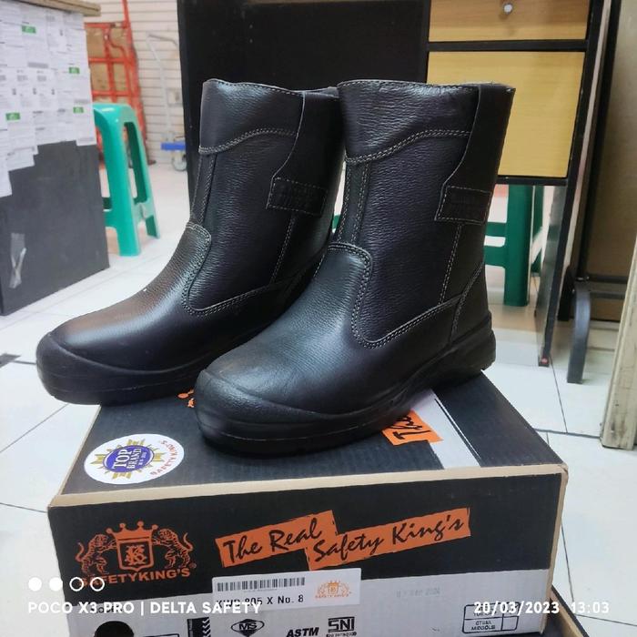 Jual Sepatu Safety Shoes King's KWD 805 X Hitam Original Besi Pria ...