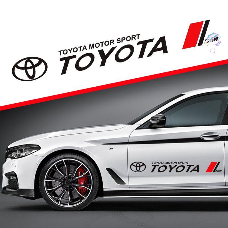 2PCS Toyota Body sticker Suitable for Toyota Car Decorate - TikTok Shop ...