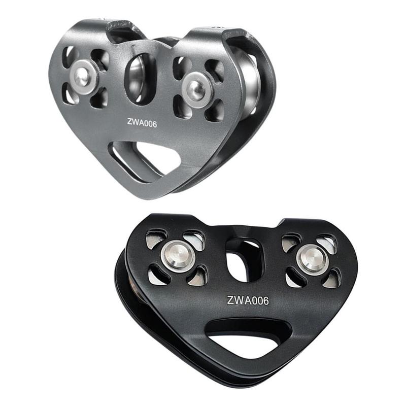 Zip Line Pulley 30kN Tandem Speed Double Pulley Hauling Pulley Wheel ...