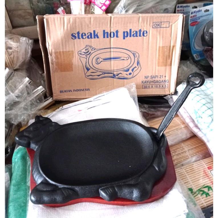 Steak Hot plate / piring steak oval besar - Shop | Tokopedia