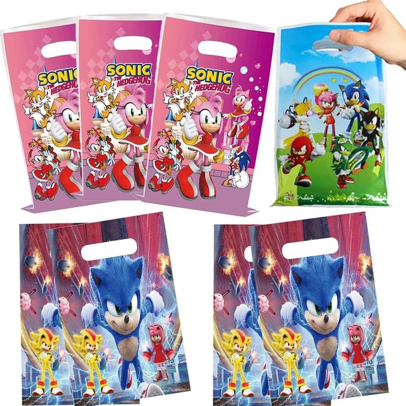 Sonic Party Favors Gift Bags Candy Bag Handle Loot Bags kids Happy ...