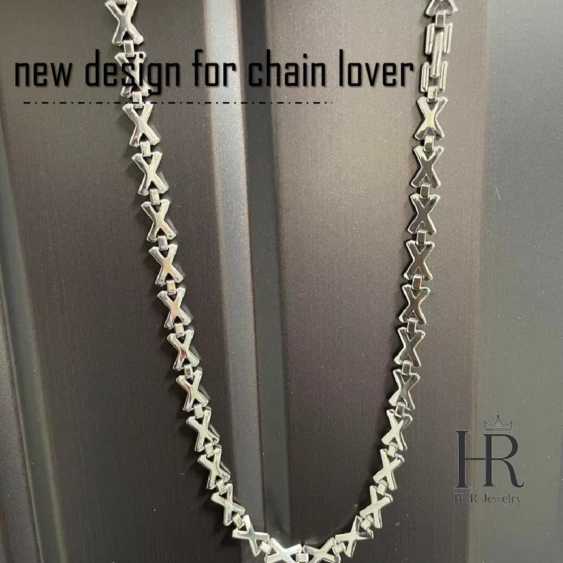 H&R titanium Korea chain lover couple necklace unisex for ma - TikTok ...