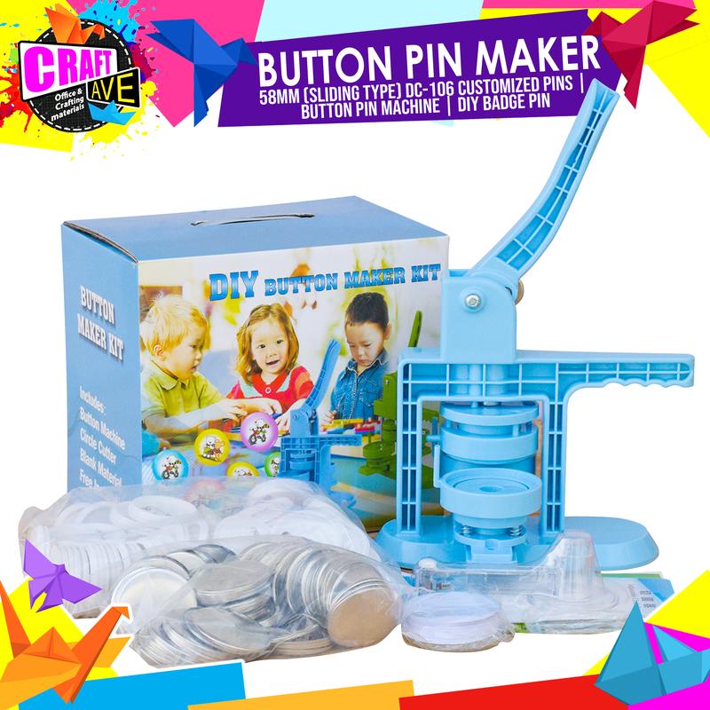 Creative Express Button Maker 58mm - Swing Type Manual Butto - TikTok ...
