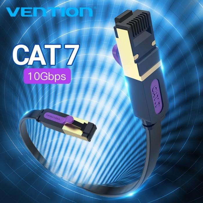 Jual Vention Kabel LAN Cat 7 20 Meter Ethernet Rj45 10Gigabit Flat CAT7 ...