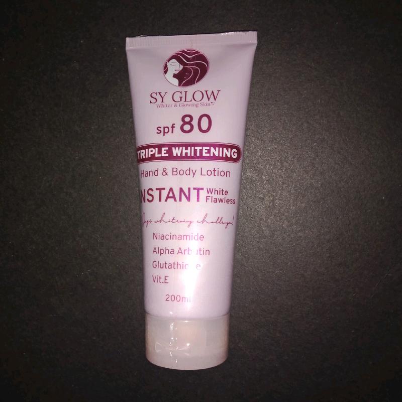 SY Glow SPF80 Triple Whitening Lotion 200ml - TikTok Shop Philippines