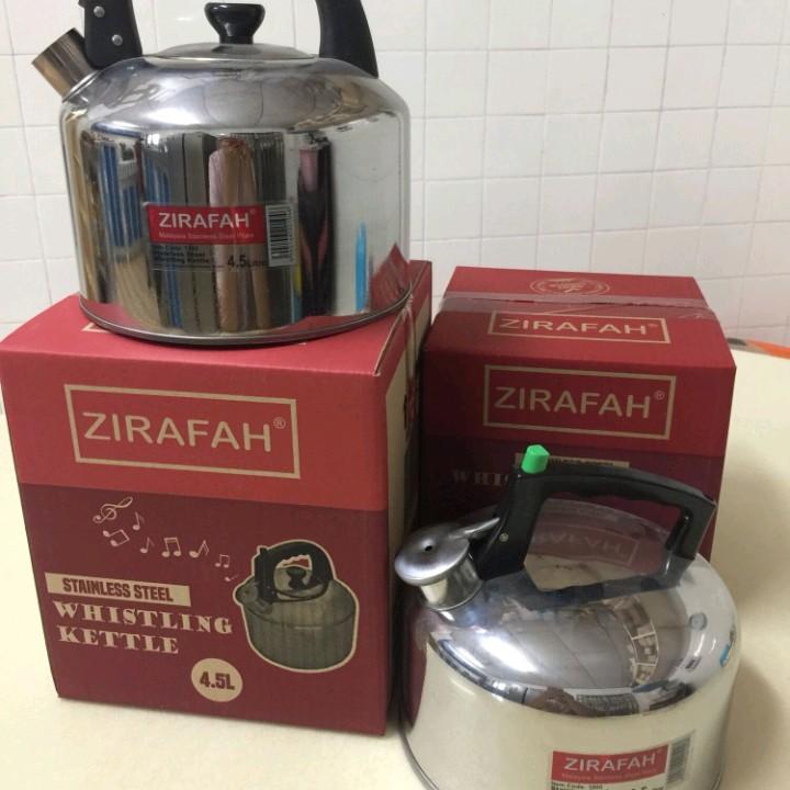 [ZIRAFAH] 3.5Lt/4.5Lt WHISTLING KETTLE(STAINLESS STEEL) - TikTok Shop ...