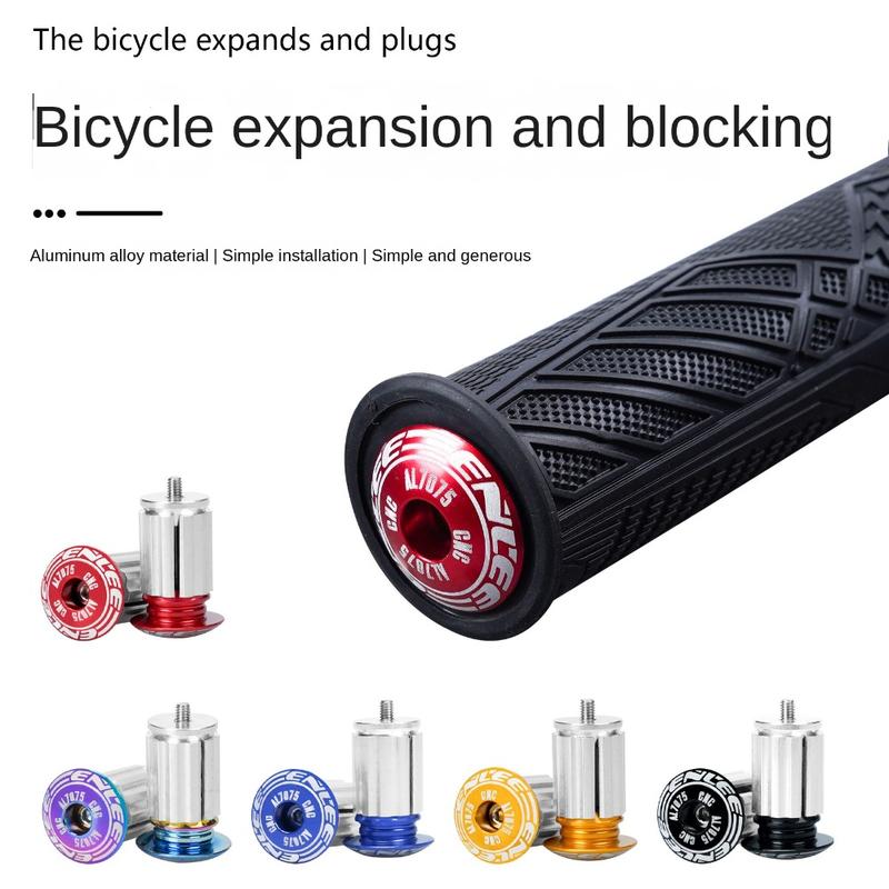 New 2PCS Hand Grip Plug Cap Alloy End Plugs Lock Handle Handlebar ...