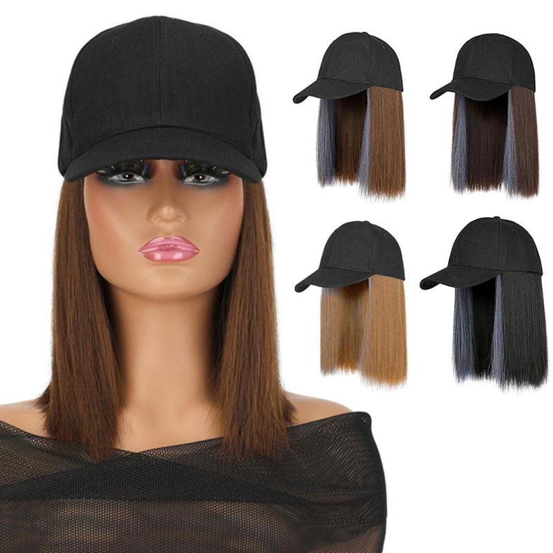 1Pcs Hat Wig Sun Hat Synthetic Wig Extension With Baseball Cap - TikTok ...