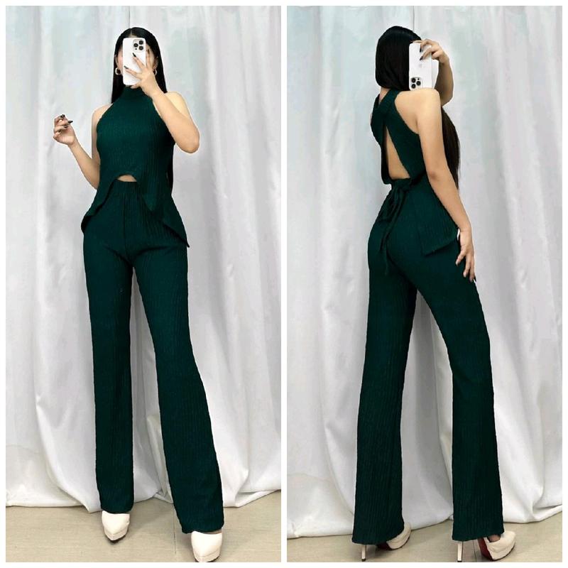 New Sena Terno Pants For Women Bark Crepe - TikTok Shop Philippines