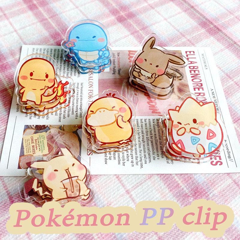 6 styles Pokémon acrylic clip Binder Pikachu Double-sided PP - TikTok ...