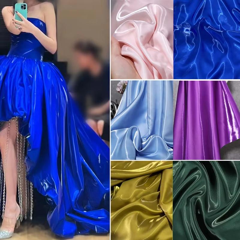 Luxury Polyester Liquid Water Satin Fabric Thickened Natural - TikTok ...