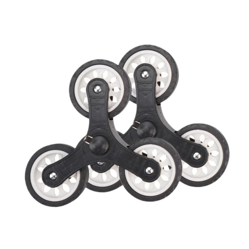 2x Trolley Triangle Wheels Waterproof Stair Climbing Wheels for ...