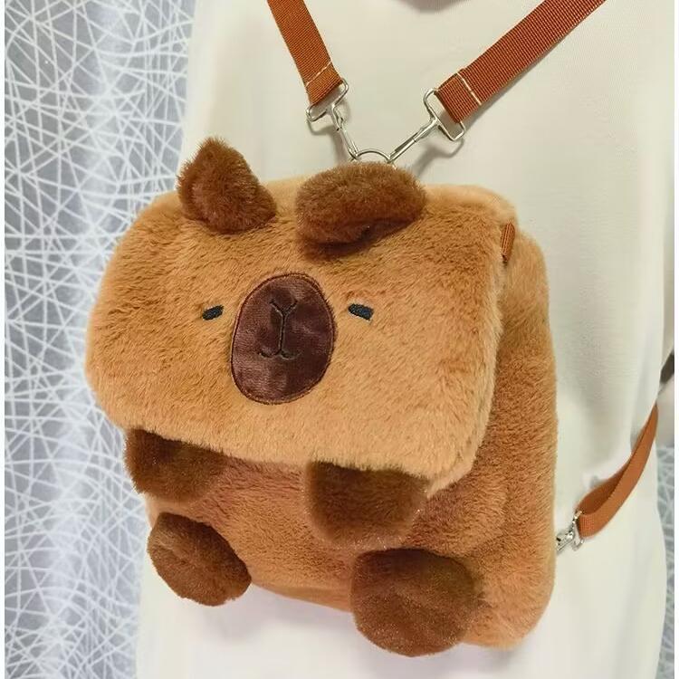 Beg galas Capybara, Gaya Kartun, Beg Bahu, Beg Silang, Beg Ikan ...