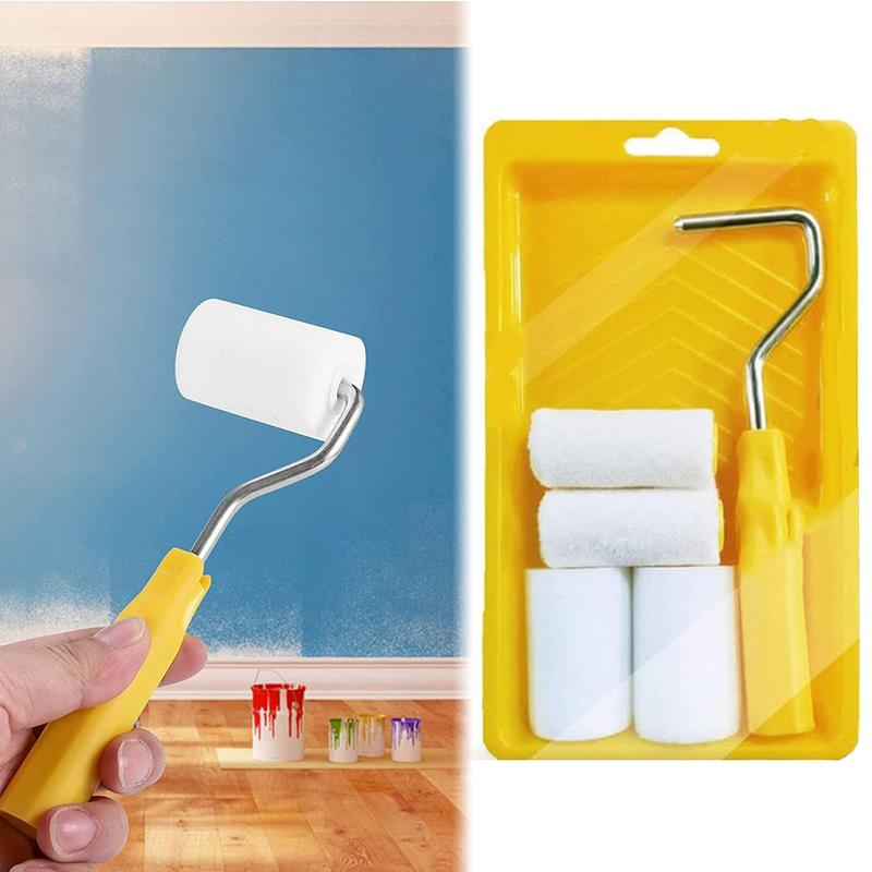 Mini Paint Roller Paint Roller Set With Wool Paint Roller Decorative - TikTok Shop Singapore