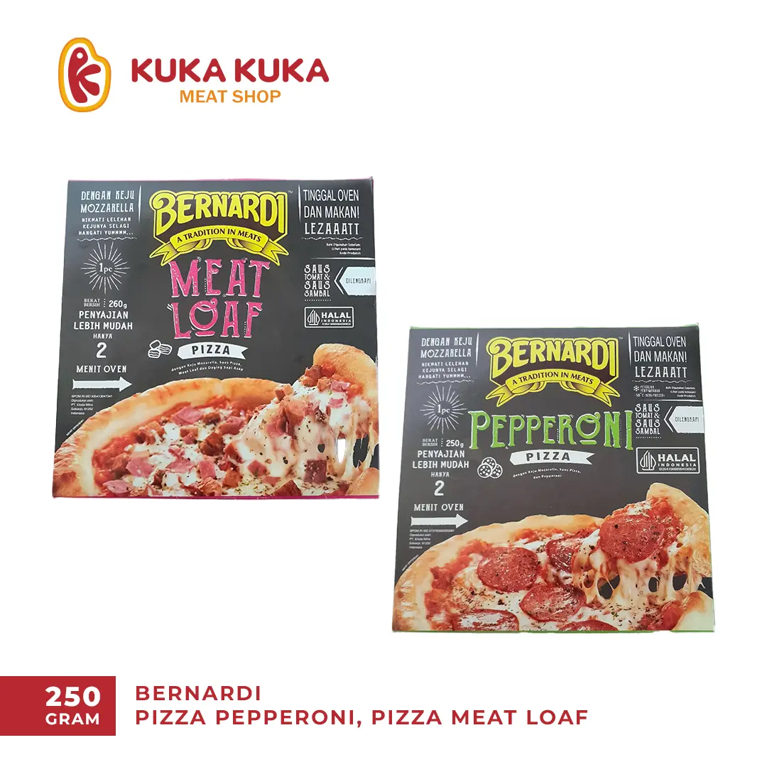Kuka - BERNARDI Pepperoni Pizza / Meat Loaf Pizza Frozen 250gr - Shop ...