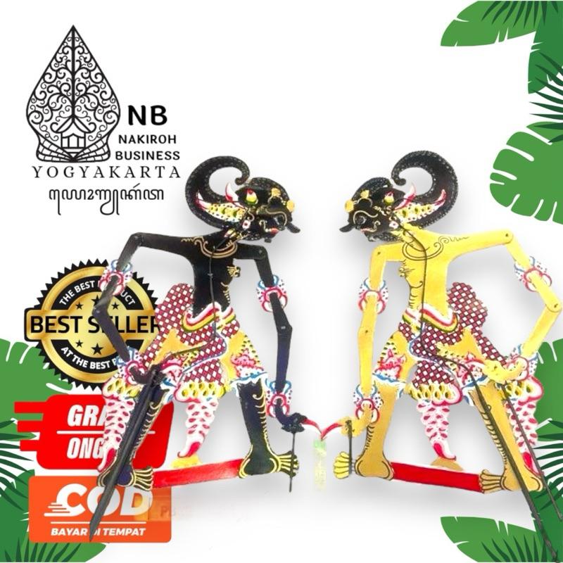 NAKIROHBUSINESS Wayang Kulit Bima Bimo Werkudoro 45cm Kulit Sapi Tebal ...