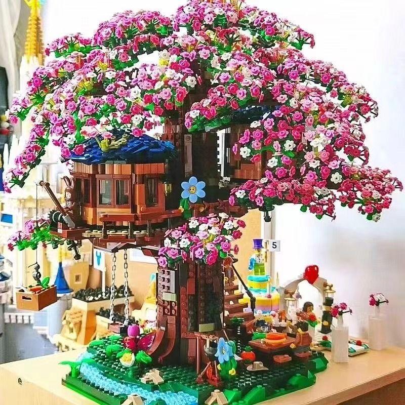 Blok Lego Serasi, Rumah Pokok Bunga Sakura, Pemasangan Dewasa, - TikTok ...