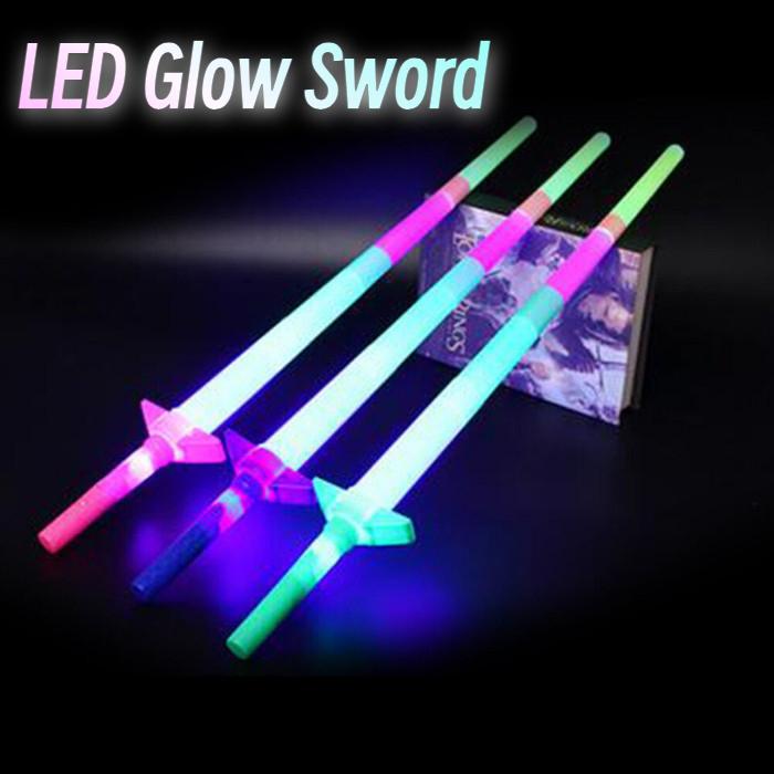 -Local delivery- LED Glow Stick Four Section Glow Stick Telescopic ...
