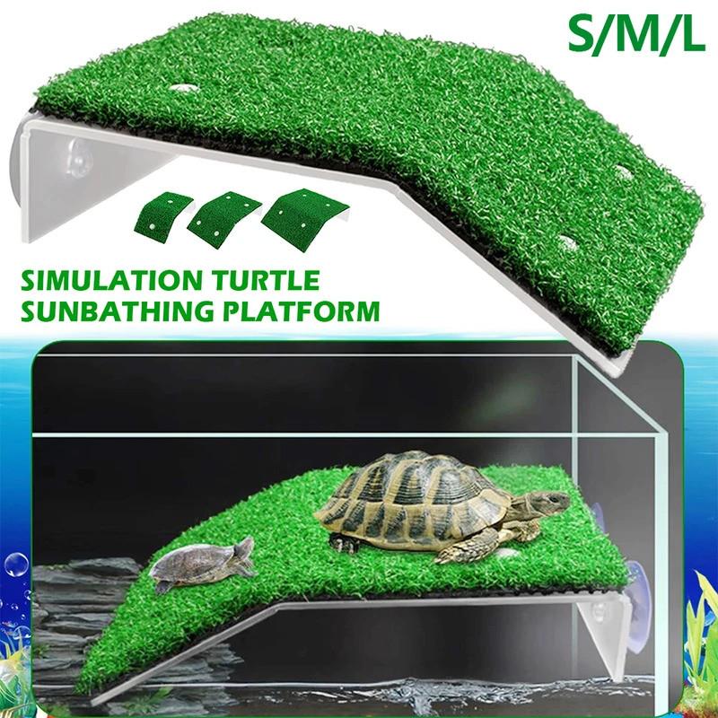 Fish Tank Lawn Turtle Basking Platform Turtle Climbing Platform ...