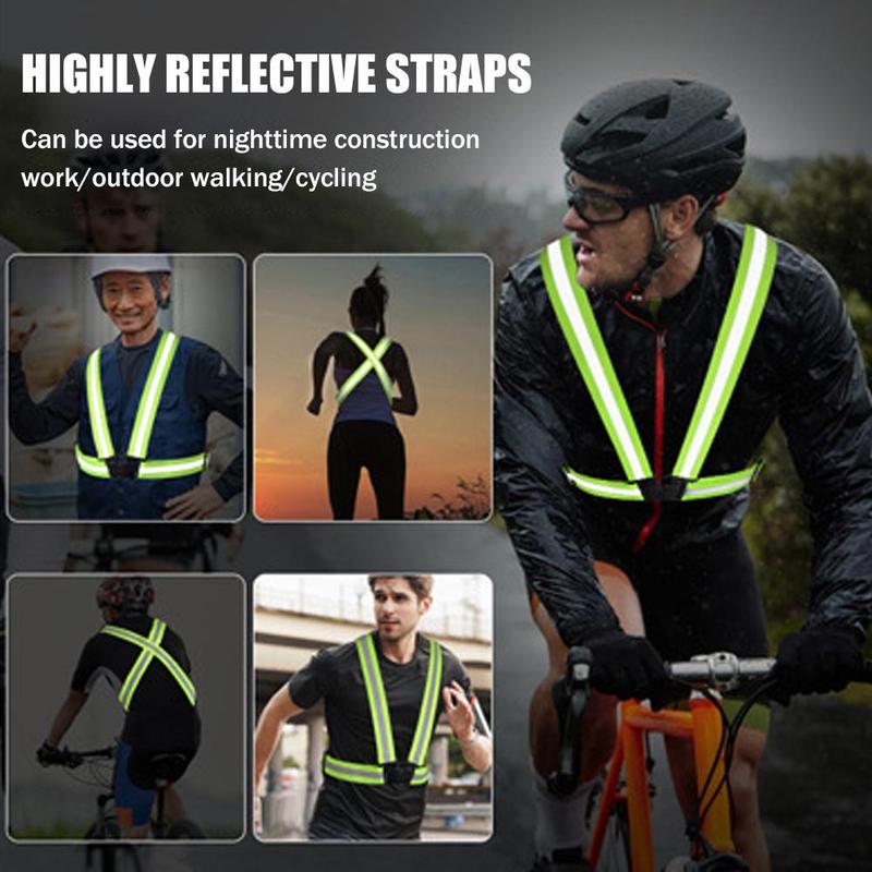 Adjustable Safety Vest Highlight Reflective Ss Elastic Band Night ...