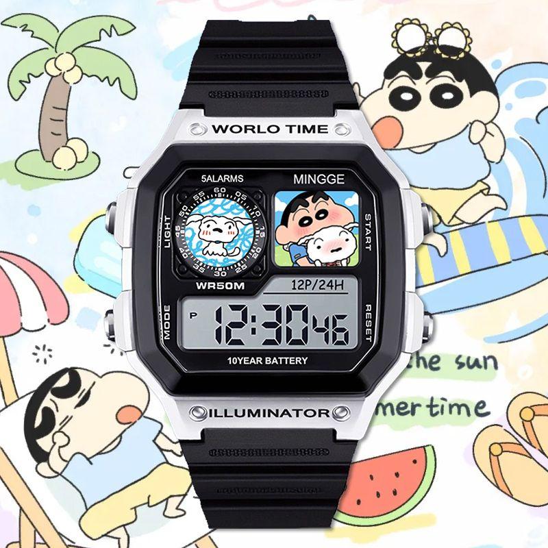 Jam Tangan Crayon Shin-chan, Periferal Comel Kartun, Jam Tangan ...