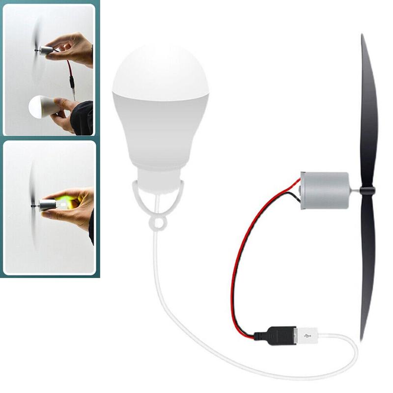 Wind Propeller DIY Set Power Energy Generator Alternative Bulb - TikTok ...