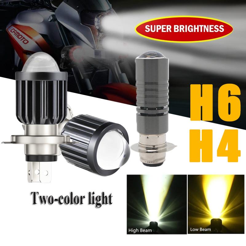 Lampu Depan LED, H4 Ba20D H6, Untuk Motosikal dan Kereta, 18smd ...