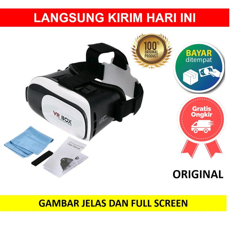 PROMO ORI Kacamata Kaca Mata Virtual Reality Glasses VR Box Generasi ...