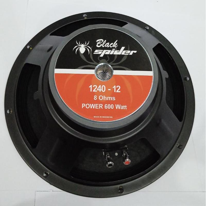 Speaker Black Spider BS 1240 Mid Bass Full Range Black Spider 12 Inch ...