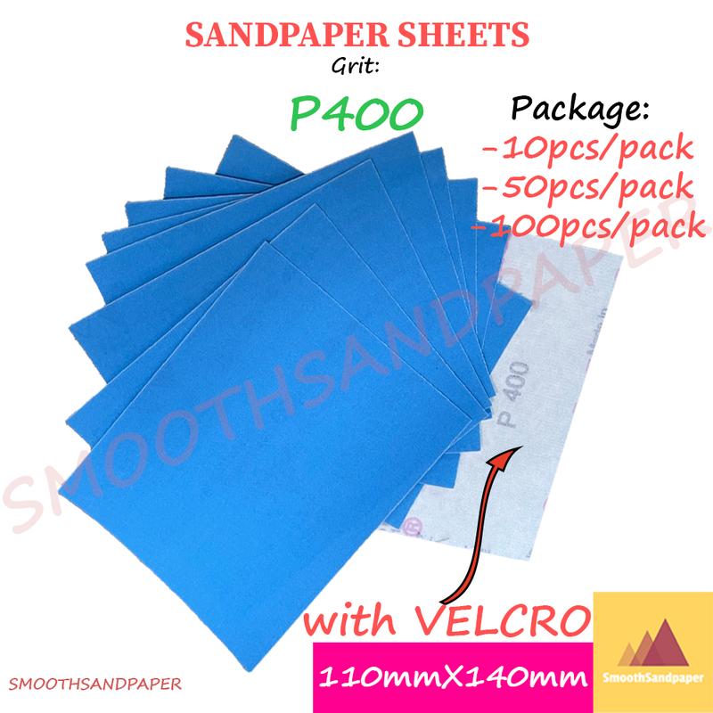 Sandpaper Sheets with VELCRO 110mmX140mm (Blue) Coated Abrasive ...