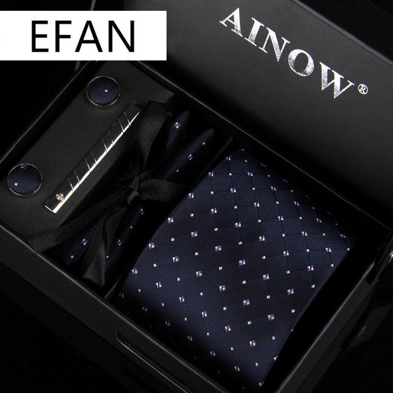 EFAN Men's Ties Set With Gift Box Classic Silk Jacquard Wove - TikTok ...