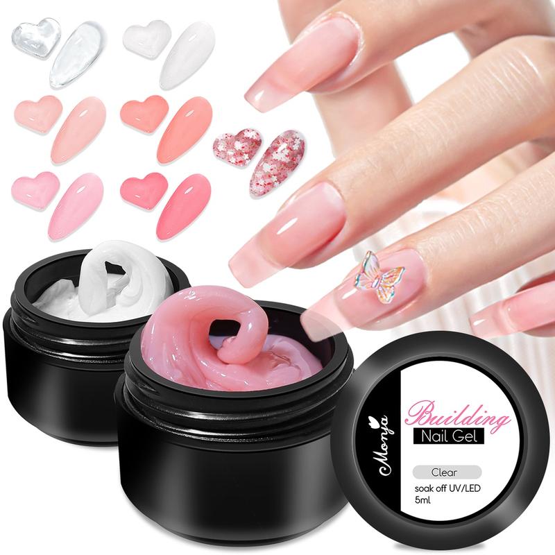 Gam Sambungan Kuku 3D, Gel UV, 5. 6 Warna Tersedia, Tidak Melekit ...