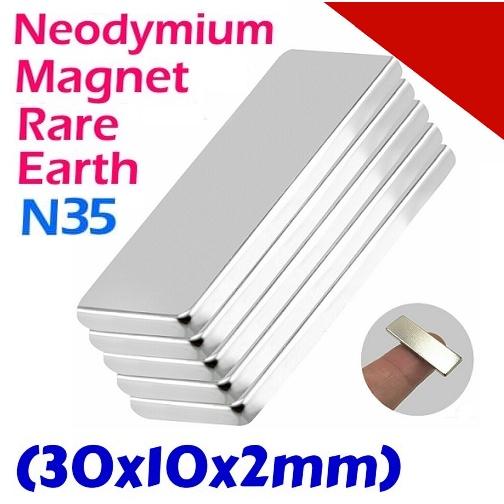 Jual Strong Magnet Neodymium PLT 30x10x2mm PLT Balok Persegi Petak ...