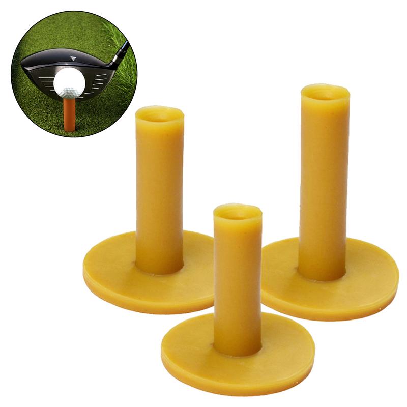 aeuary-Golf Tees Durable Eco-friendly Lightweight Yellow Rubber ...